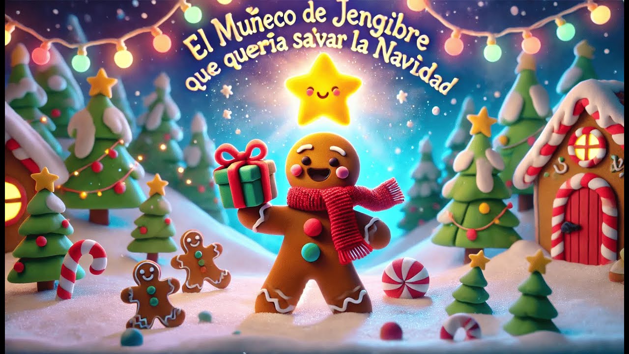 El Muñeco de Jengibre que Quería Salvar la Navidad: Cuento Infantil en ...