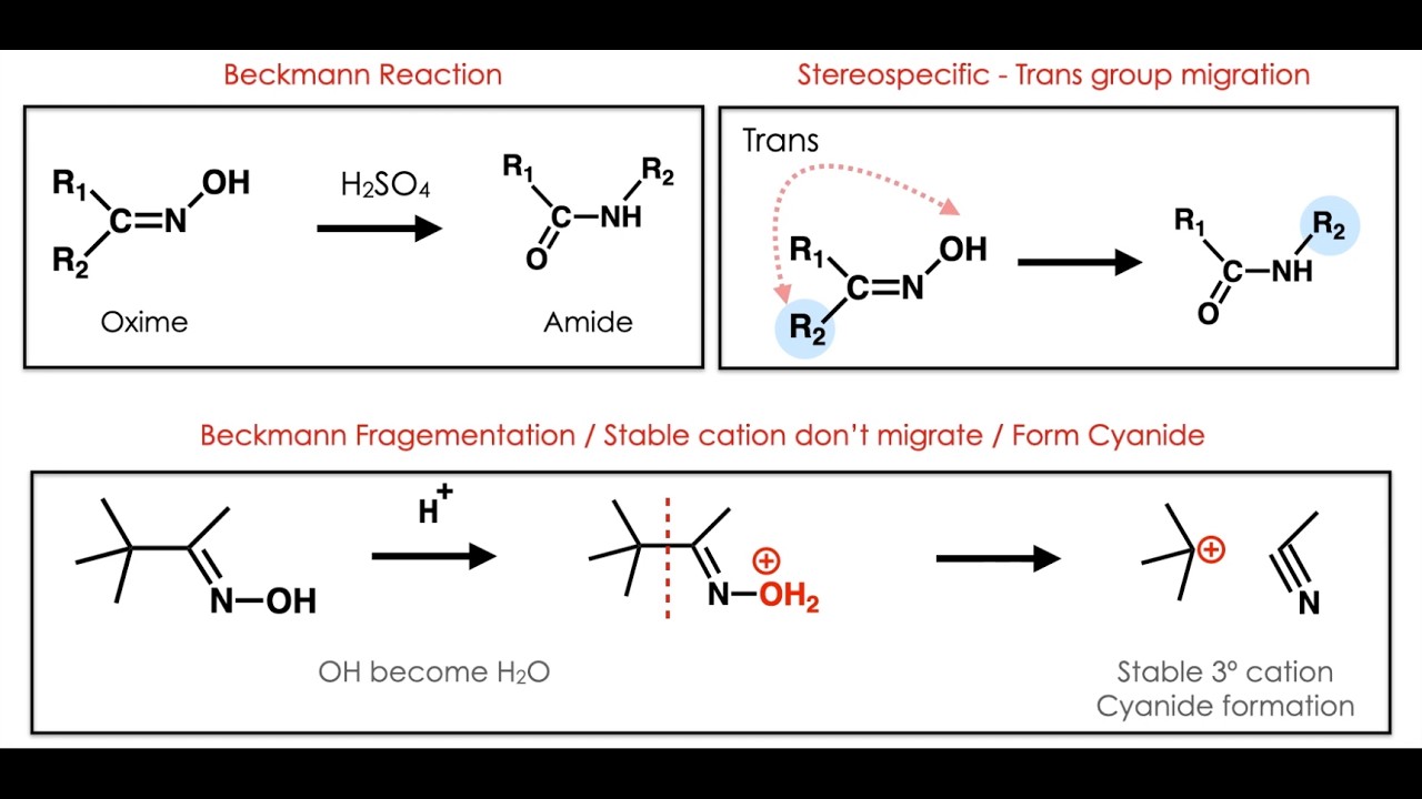 What is Beckmann Rearrangement ? 🧪😊👍| Questions, Mechanism ...