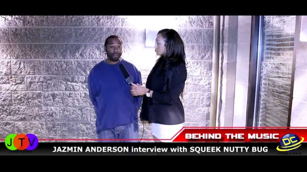 Jazmin Anderson Behind Scenes interview with Squeek Nutty Bug - YouTube