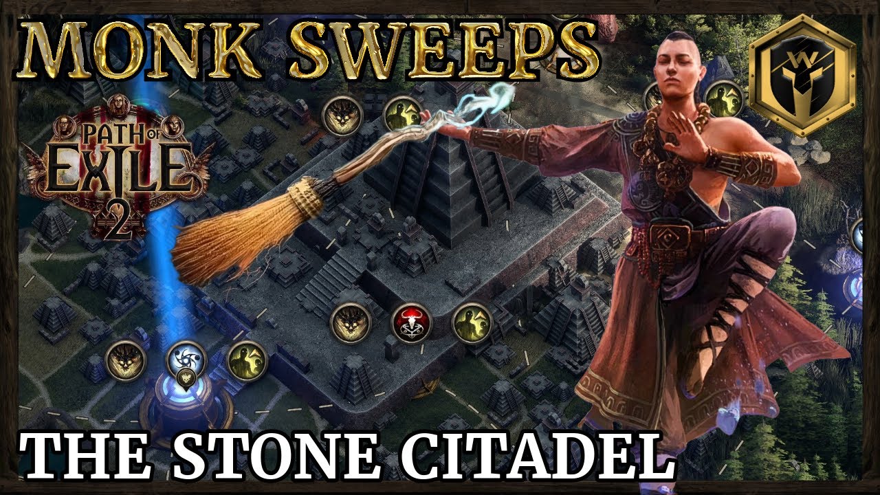 Lightning Broom Monk Vs. Stone Citadel and Pinnacle Boss Doryani - PoE ...