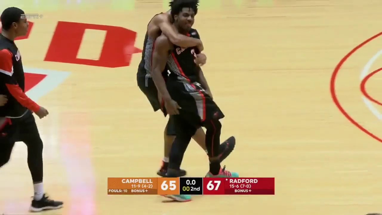 Campbell Buzzer Beater vs Radford 1/30/19 - YouTube