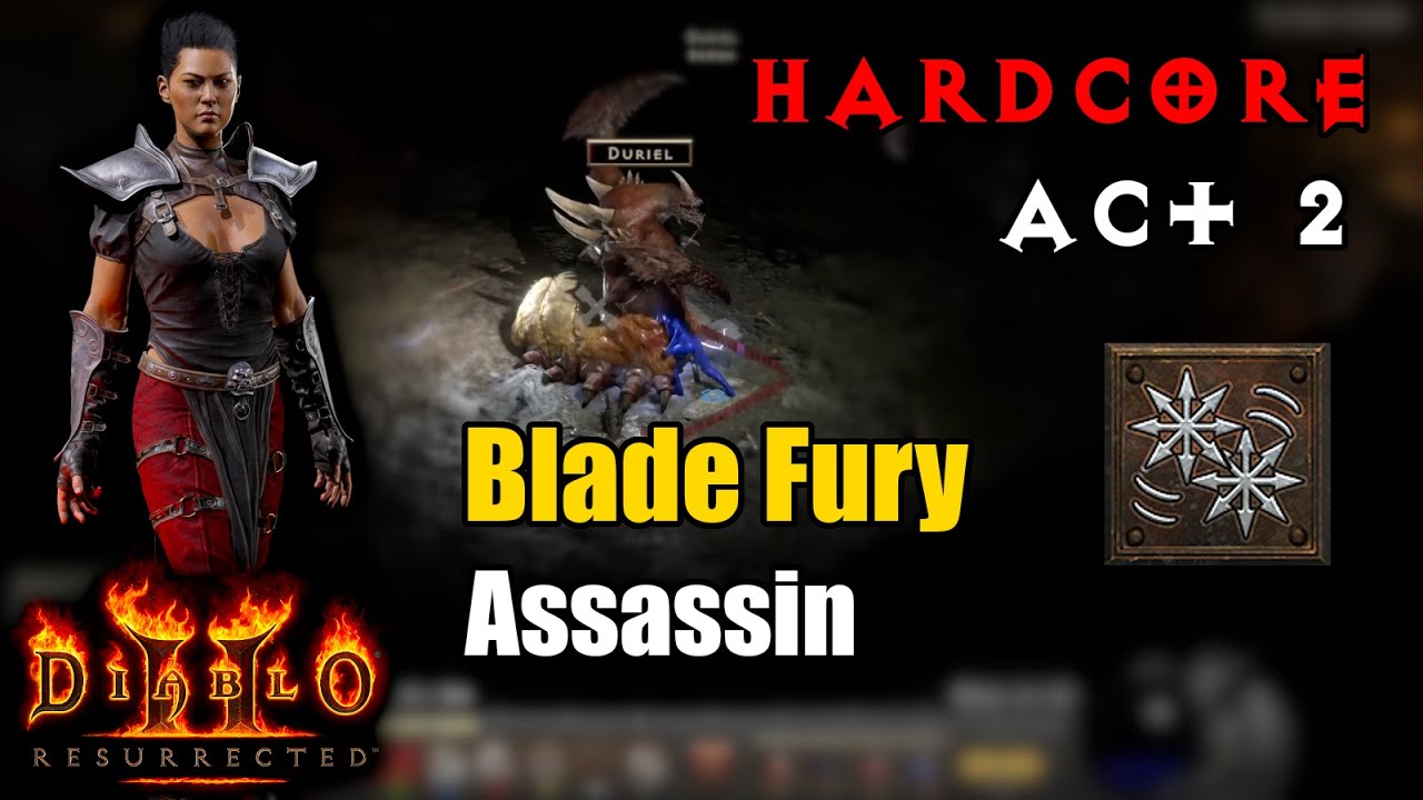 Ladder Hardcore Blade Fury Assassin Diablo 2 Resurrected - YouTube