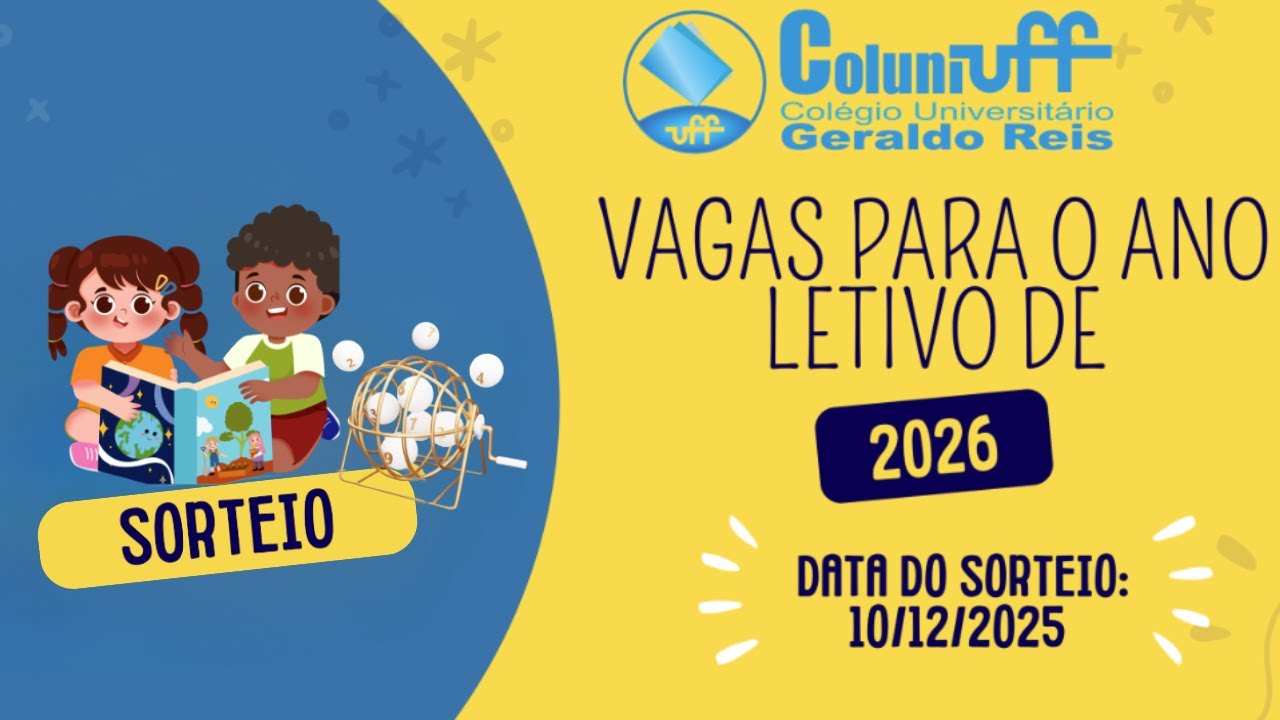 SORTEIO PARA ADMISSÃO DE ALUNOS NO COLUNI-UFF 2026 - YouTube