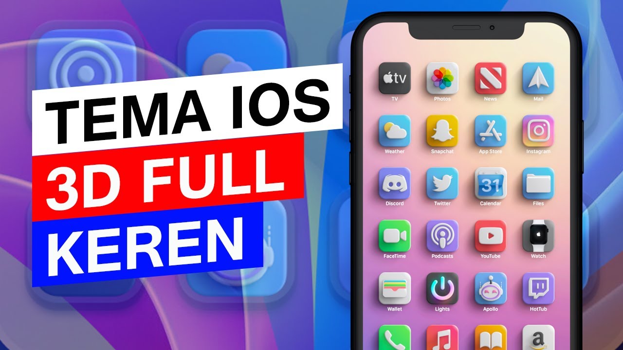 iOS Depth 3D Theme | Tema Iphone Untuk Oppo A5 2020,A5s,A3s,A12,A15 ...