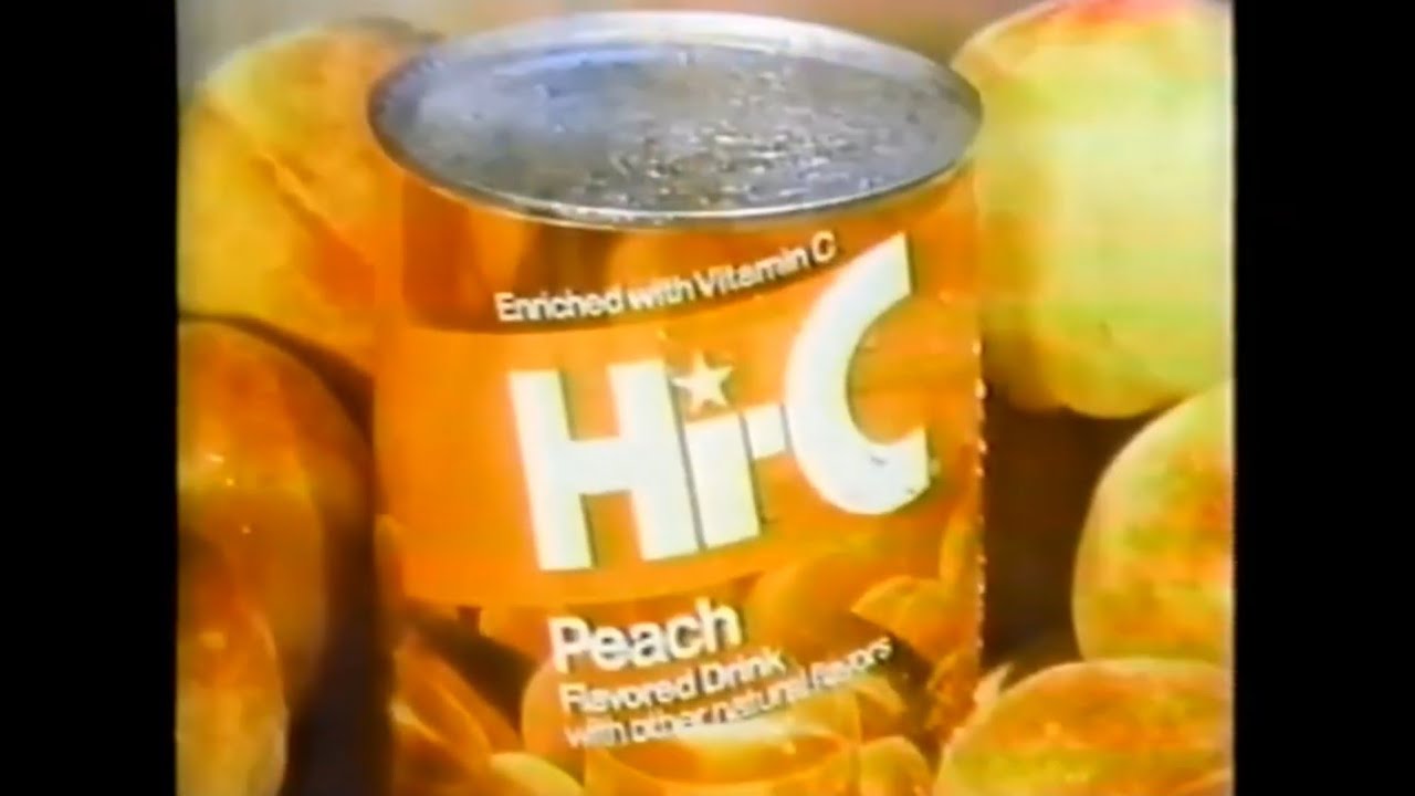 Hi-C Peach Drink Commercial (1977) - YouTube