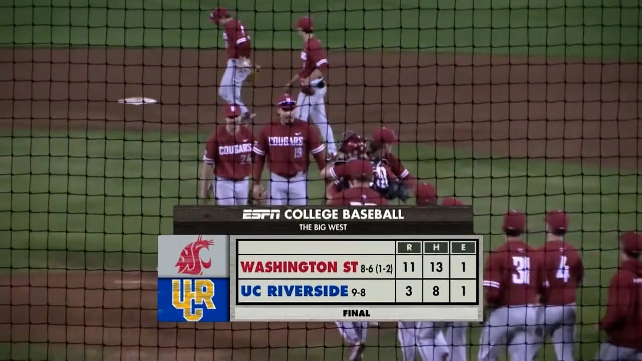 WSU Baseball: Highlights at UCR | 3/13/24 - YouTube