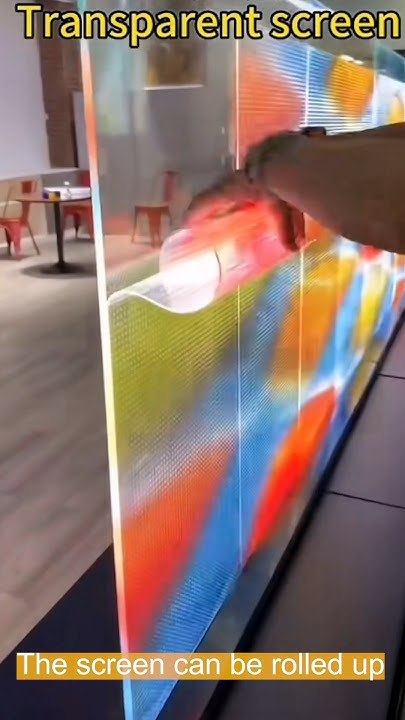 Flex film crystal led display #leddisplay #ledscreen #flexdisplay #transparentledscreen # ...