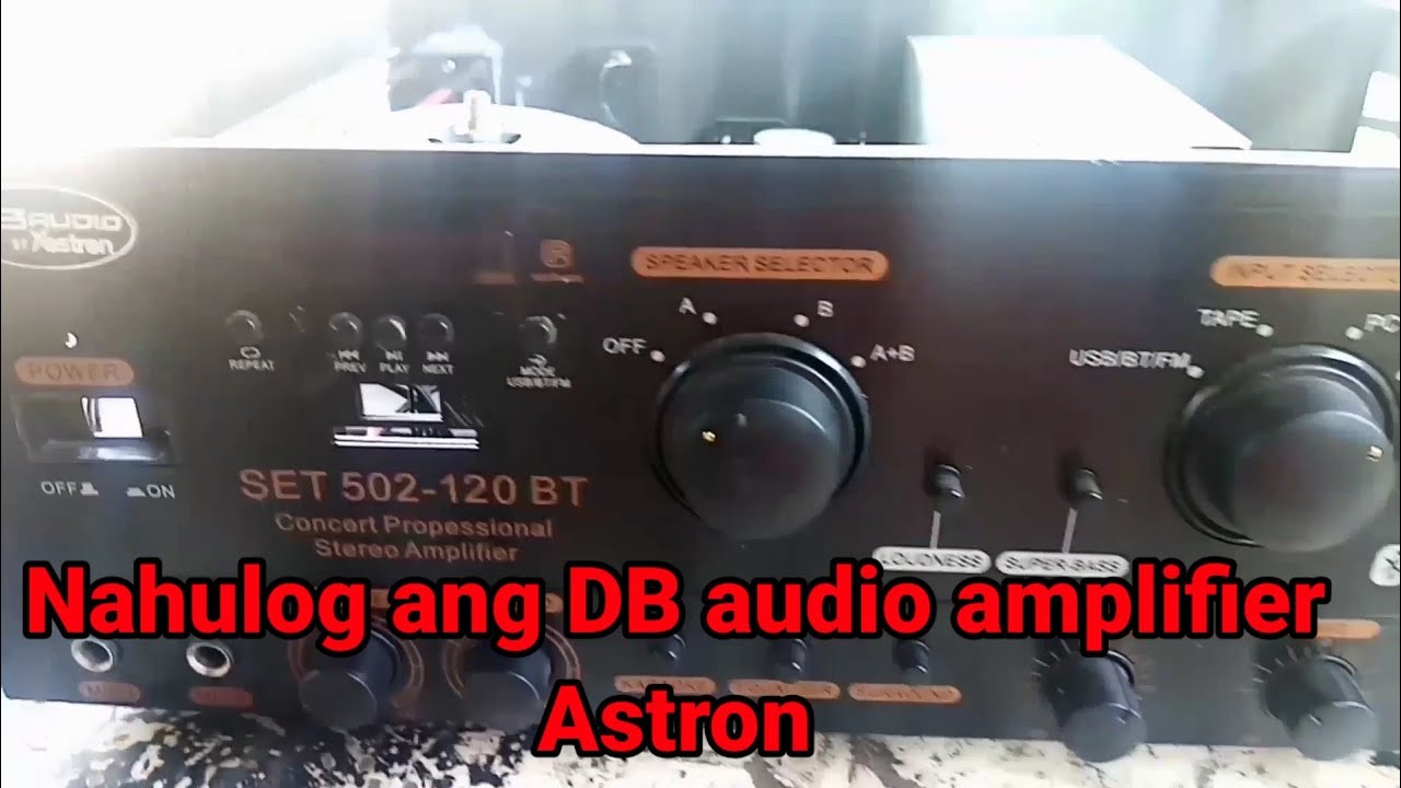 DB Audio Amplifier astron /No sounds. - YouTube