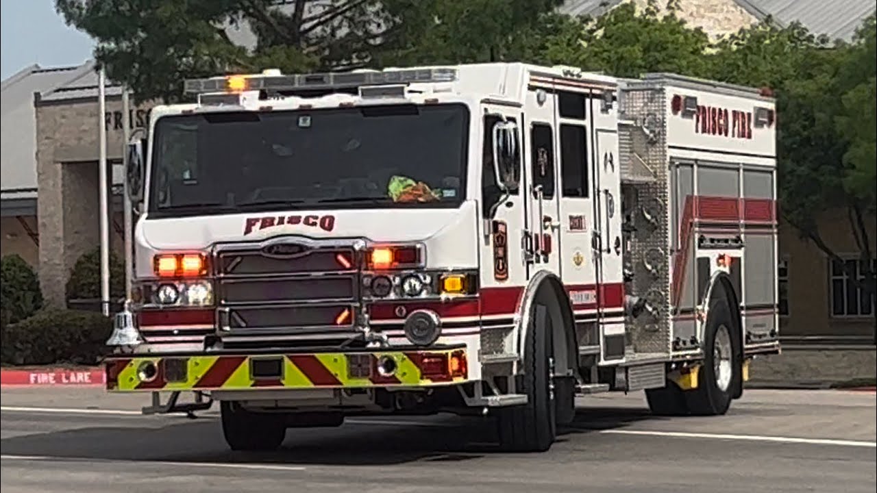Frisco Fire Department Engine 1 Responding - YouTube