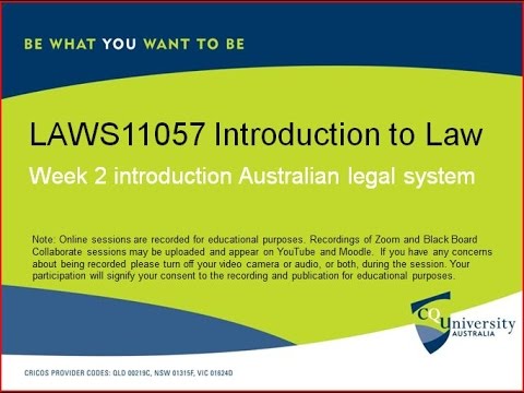 LAWS11057_1 Introduction to Law week 2 - YouTube