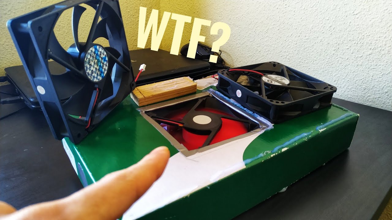 Base refrigeradora casera para tu portátil o laptop ¿Funcionará? - YouTube