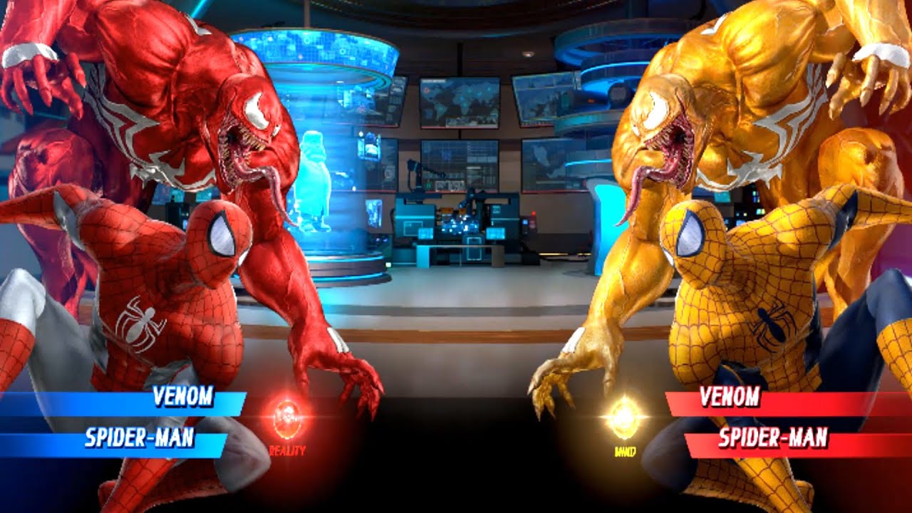 Red Venom & Red Spider-Man VS Yellow Venom & Yellow Spider-Man (Very ...