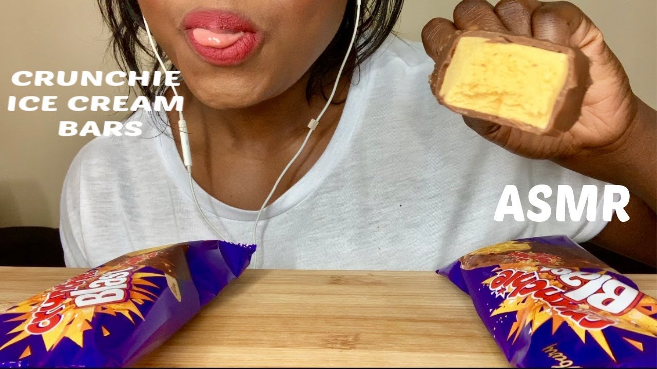 ASMR| CRUNCHIE ICE CREAM BARS (EXTREME CRUNCHY SOUND) - YouTube