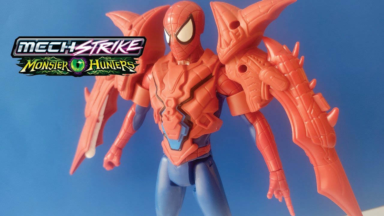 Spider-man Mech Strike Monster Hunters Titan Hero Series Hasbro - YouTube