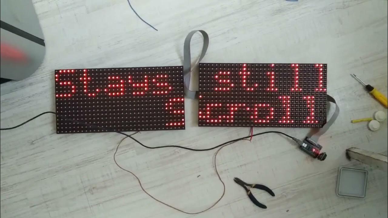 led p10 Arduino nano - YouTube