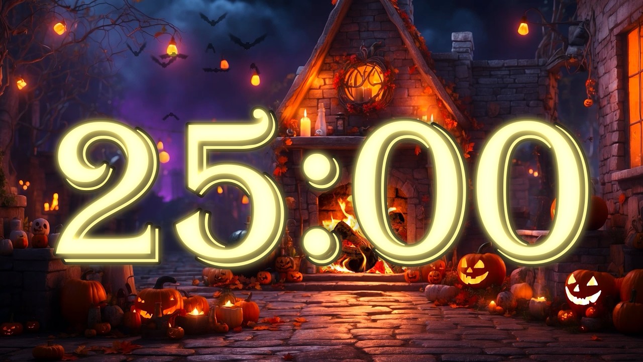 SPOOKIEST Countdown Timer EVER 25 Minutes of Halloween Music - YouTube