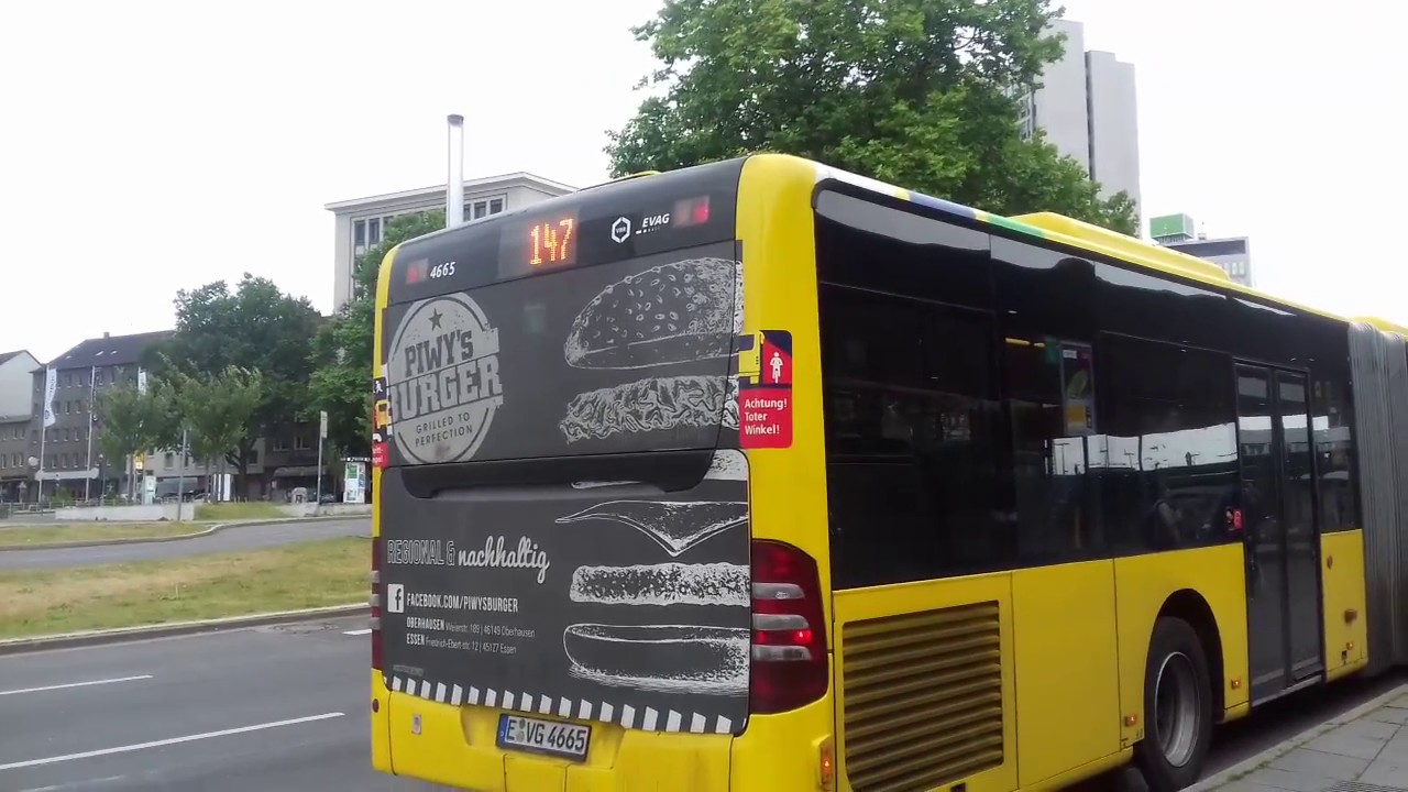 Spurbus mitfahrt Linie 147 im Richtung Essen Hbf - YouTube