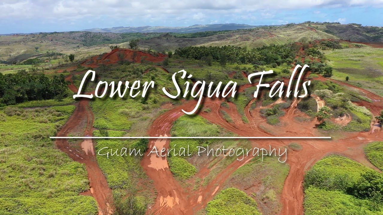 Lower Sigua Falls, Guam | Drone Video - YouTube