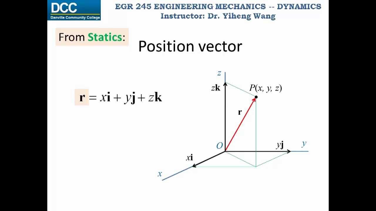 Dynamics Lecture 02: Particle kinematics, Rectilinear continuous motion part 1 - YouTube