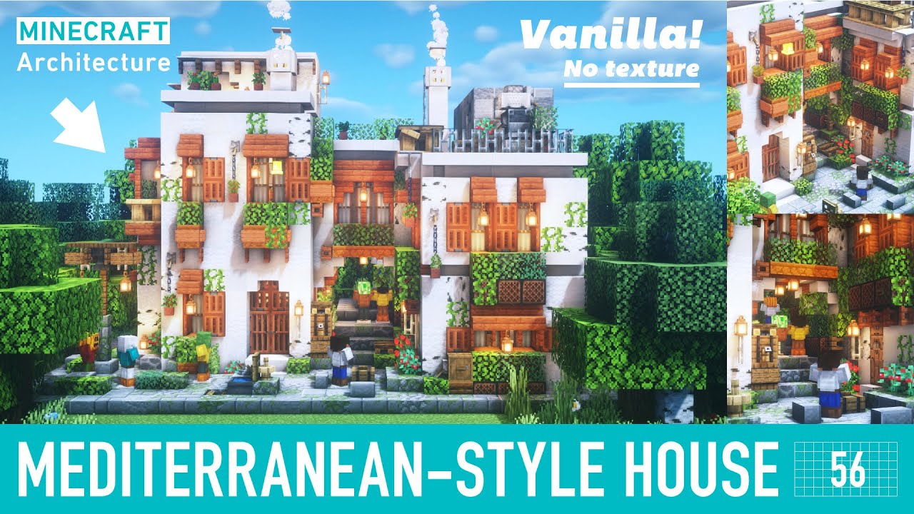 [Minecraft] Real architect's building base in Minecraft / Mediterranean ...