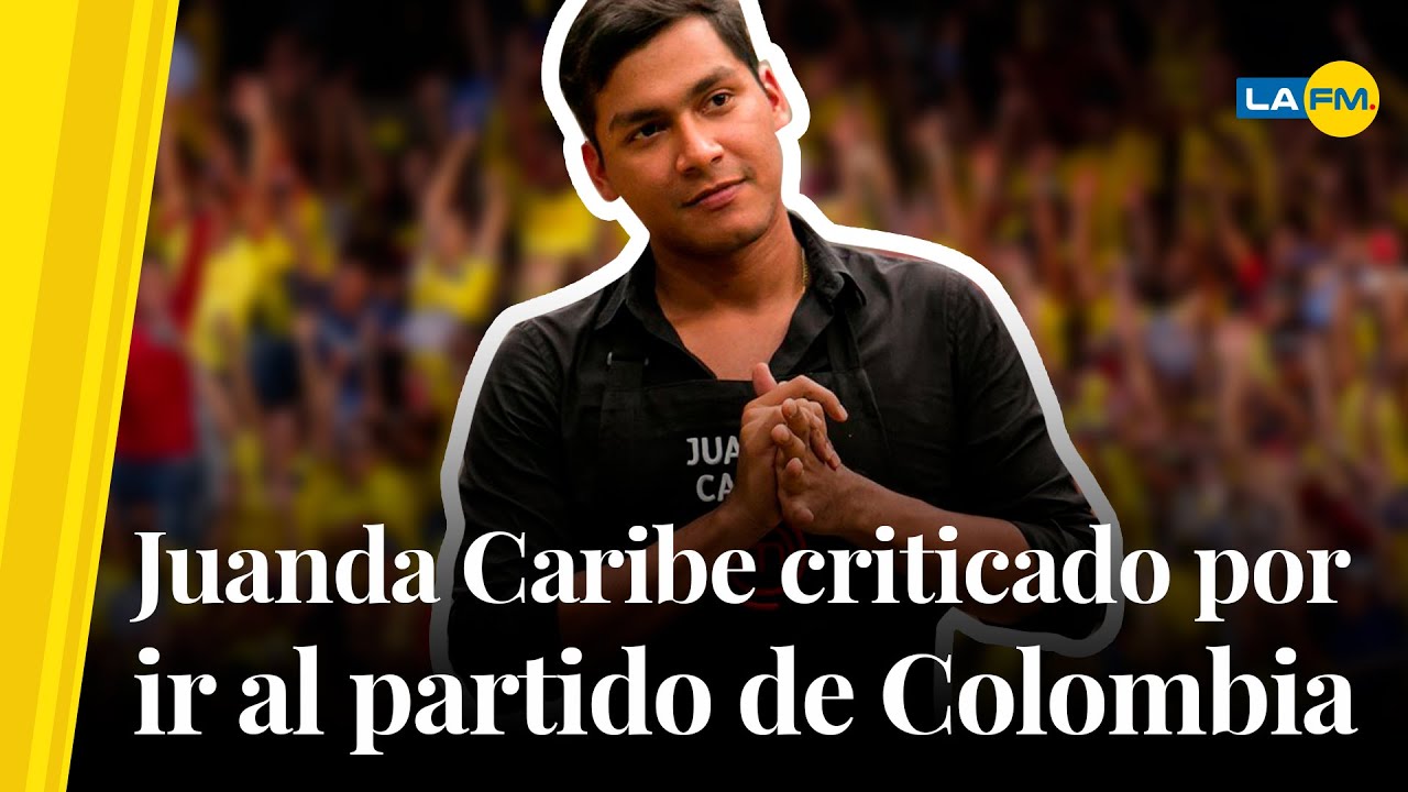Juanda Caribe y la polémica por ir al partido de Colombia - YouTube