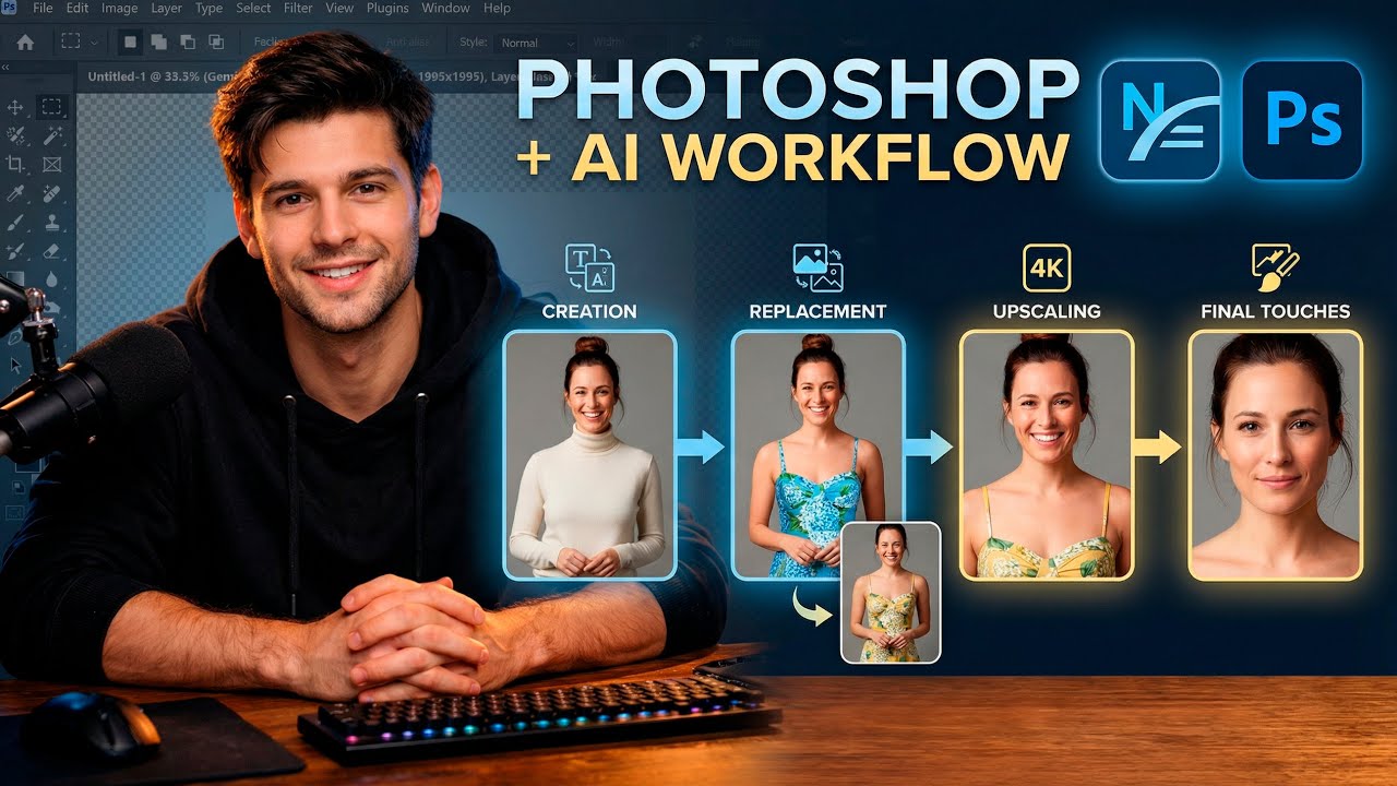 NanoBanana Pro plugin for Photoshop with reference images and high 4K ...