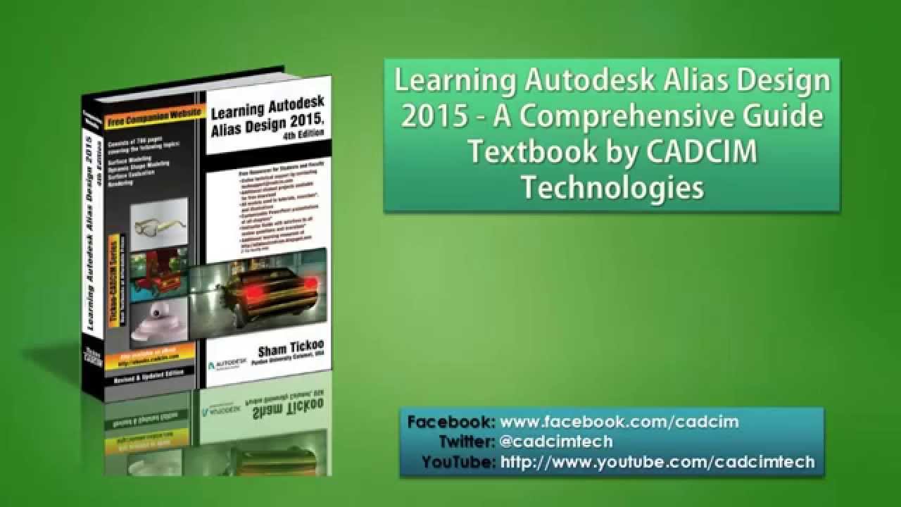 Autodesk Alias Design 2015 book by CADCIM Technologies - YouTube