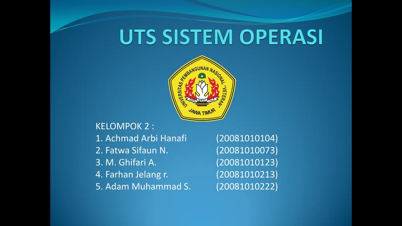 Kelompok 2 - UTS Sistem Operasi - YouTube