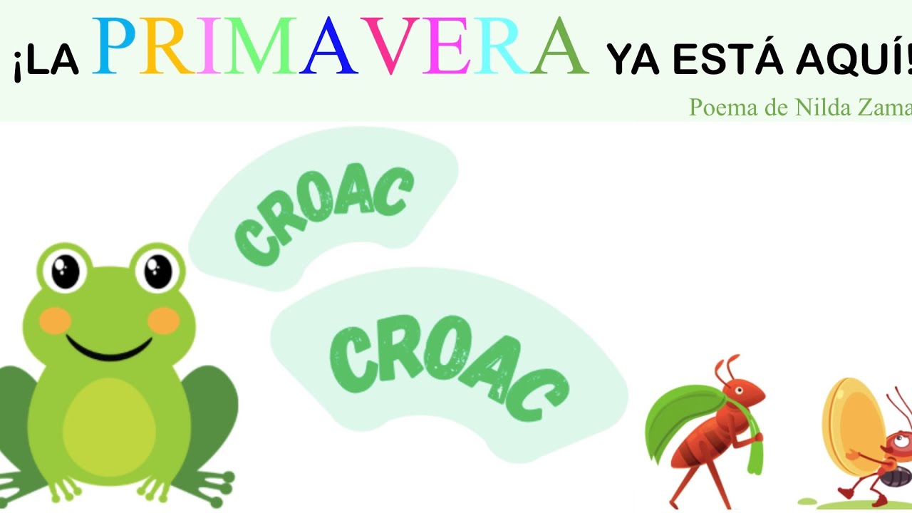 Poema PRIMAVERA 🌸 para niños ¡La primavera está aquí! Susana es una ...