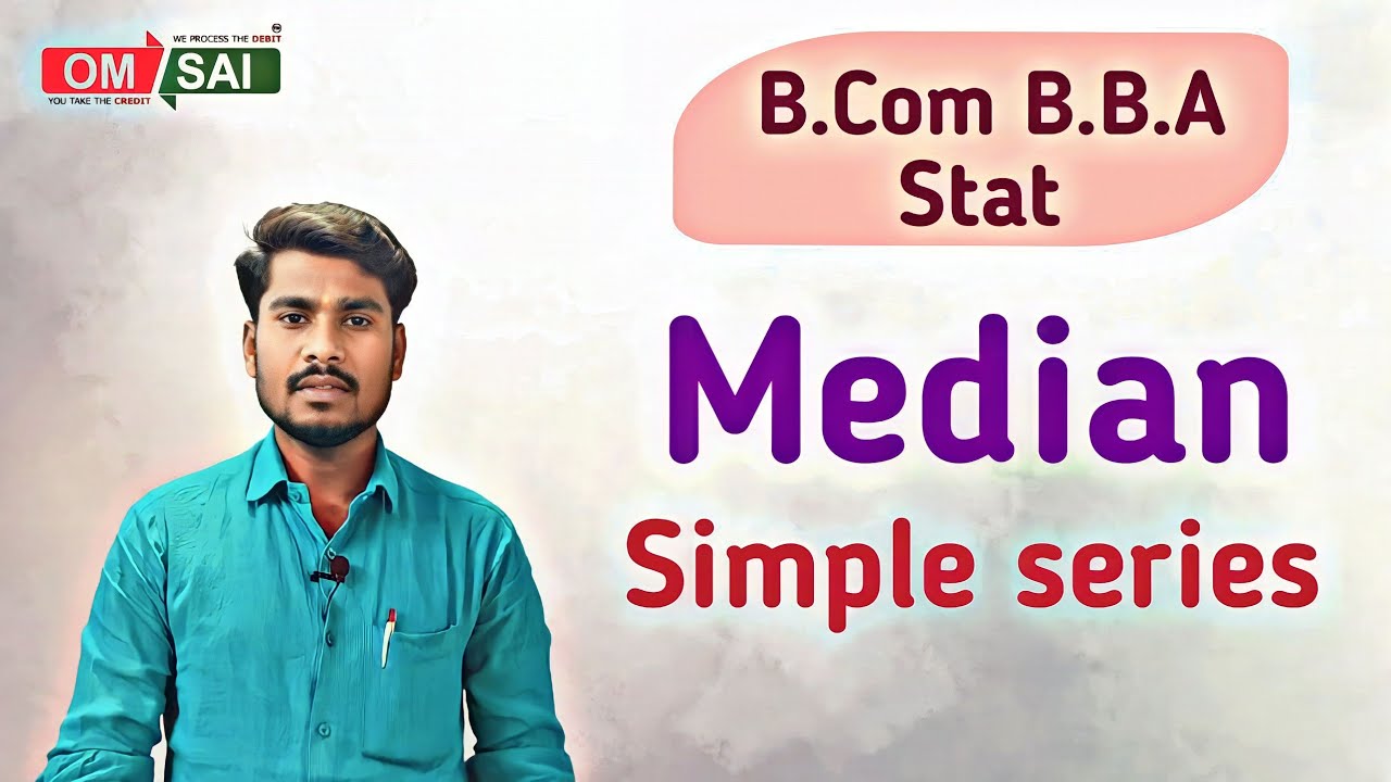 median simple series........ by Prof SatishBandgar - YouTube