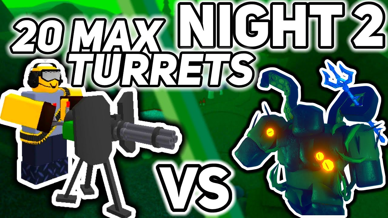 20 TURRETS VS SWAMP MONSTER - TDS NIGHT 2 SOLAR EVENT - YouTube