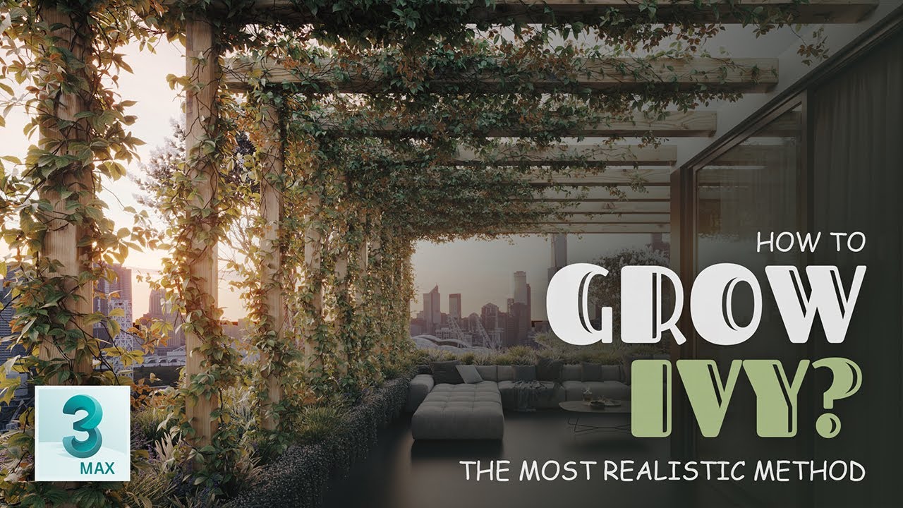 The Most Photo-Realistic Technique of Growing an Ivy in 3ds max - YouTube