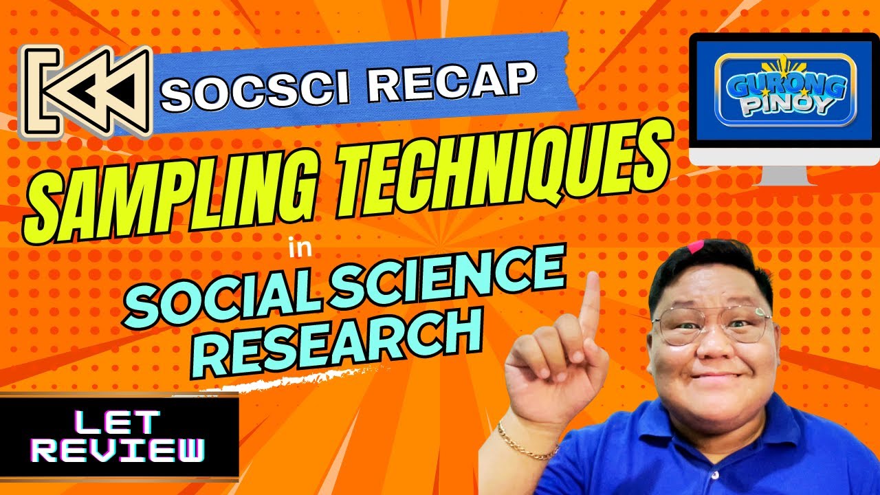 LET Review | RECAP for Newcomers: RESEARCH Sampling Techniques - YouTube