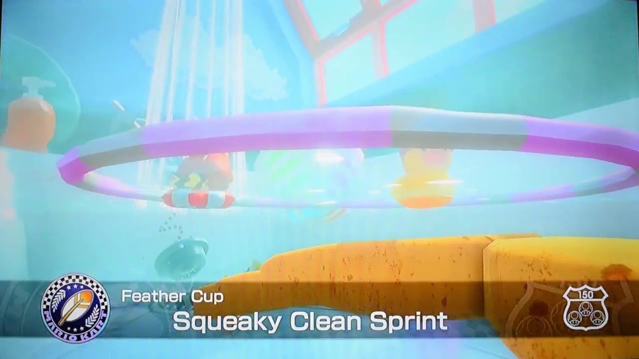 Squeaky Clean Sprint Gameplay | Mario Kart 4-Player - YouTube