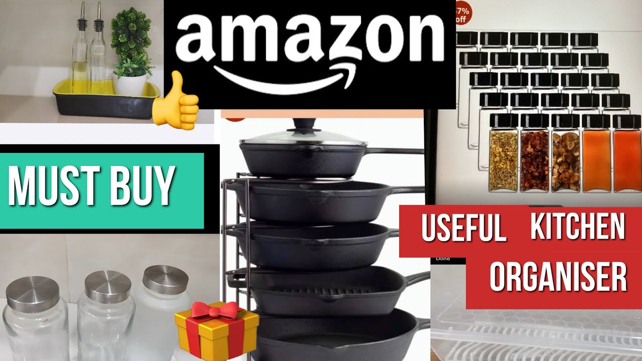 Amazon kitchen Haul | Unique organisers | Useful products - YouTube