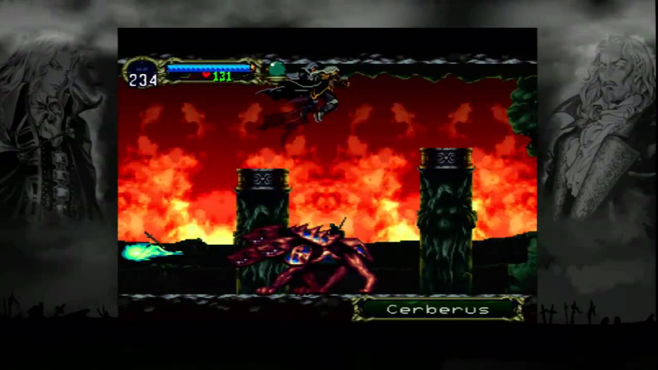 Castlevania Symphony Of The Night XBOX 360 - Boss Cerberus HD - YouTube