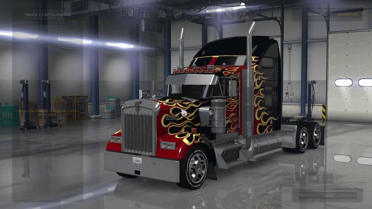 ATS Mods: Cabin Lights for Kenworth Trucks - YouTube