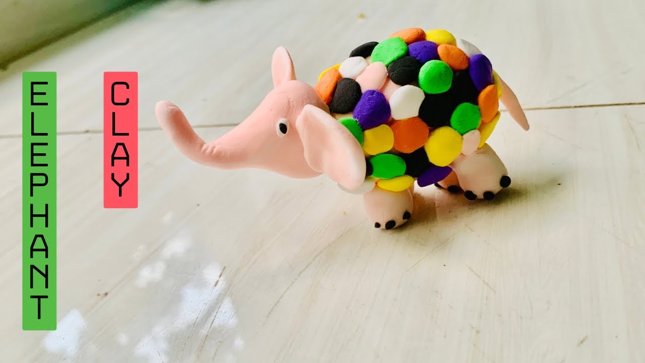 Clay sculpting : Elephant || How To Make Animal With Clay ||Clay ...