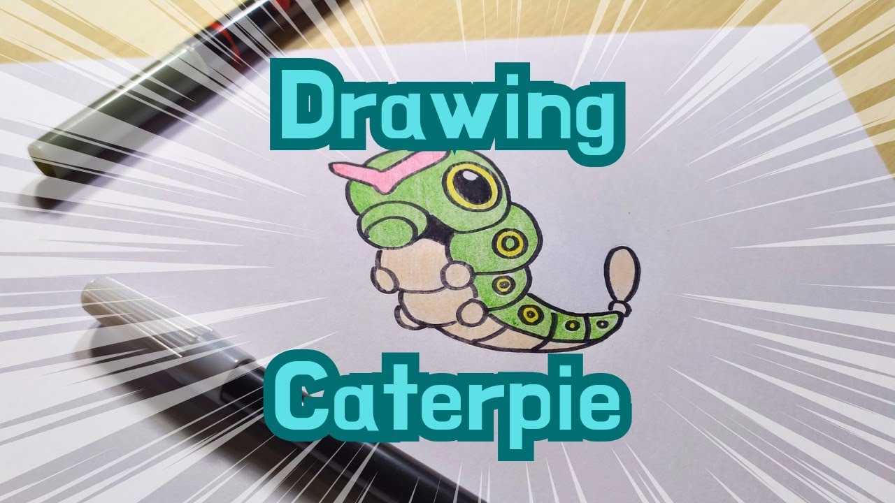 Gambar Pokemon Caterpie, Cara Menggambar Pokemon Caterpie, How to Draw ...