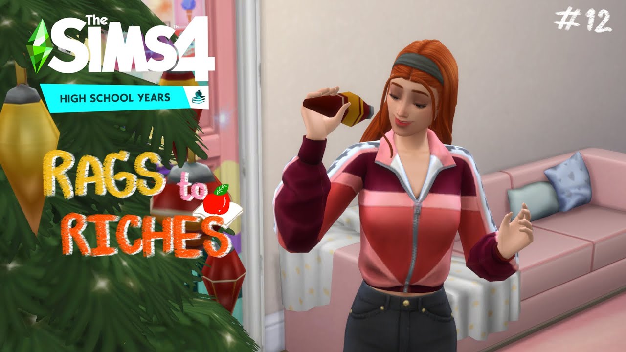 วันคริสมาส วันรวมญาติ the sims 4 rags to riches (high school) ep.12 ...