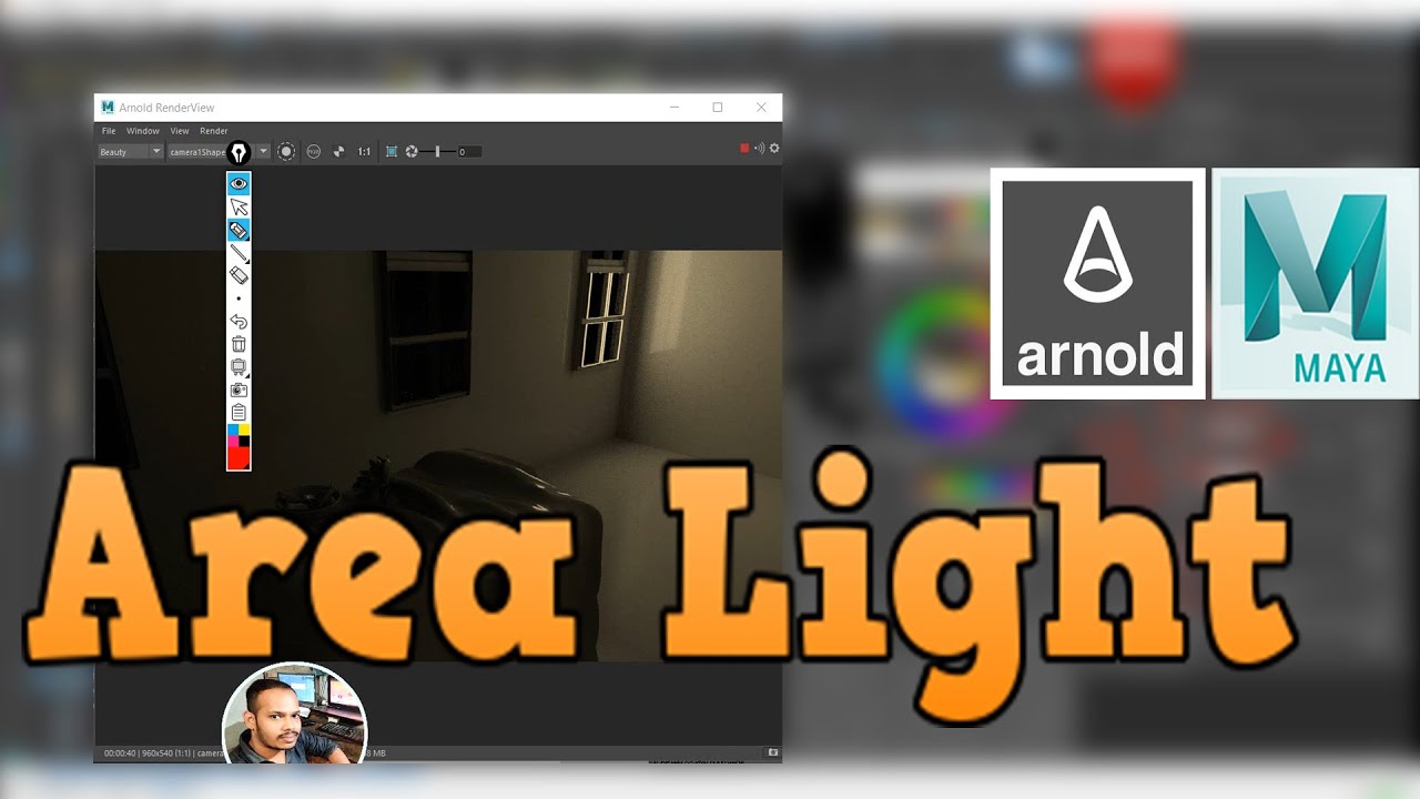 Maya Arnold Lighting For Beginner Complete Guide 03 Area Light - YouTube