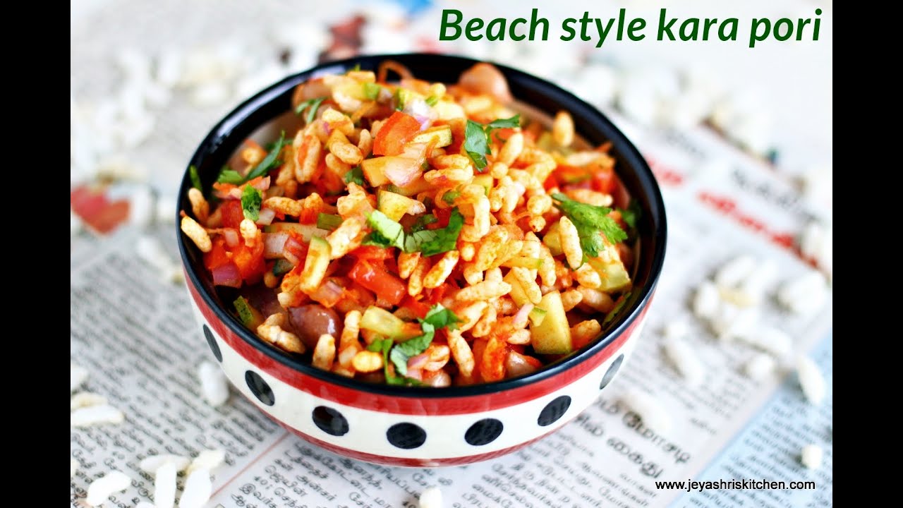 Beach style kara pori recipe - Road style masala pori recipe - Masala ...