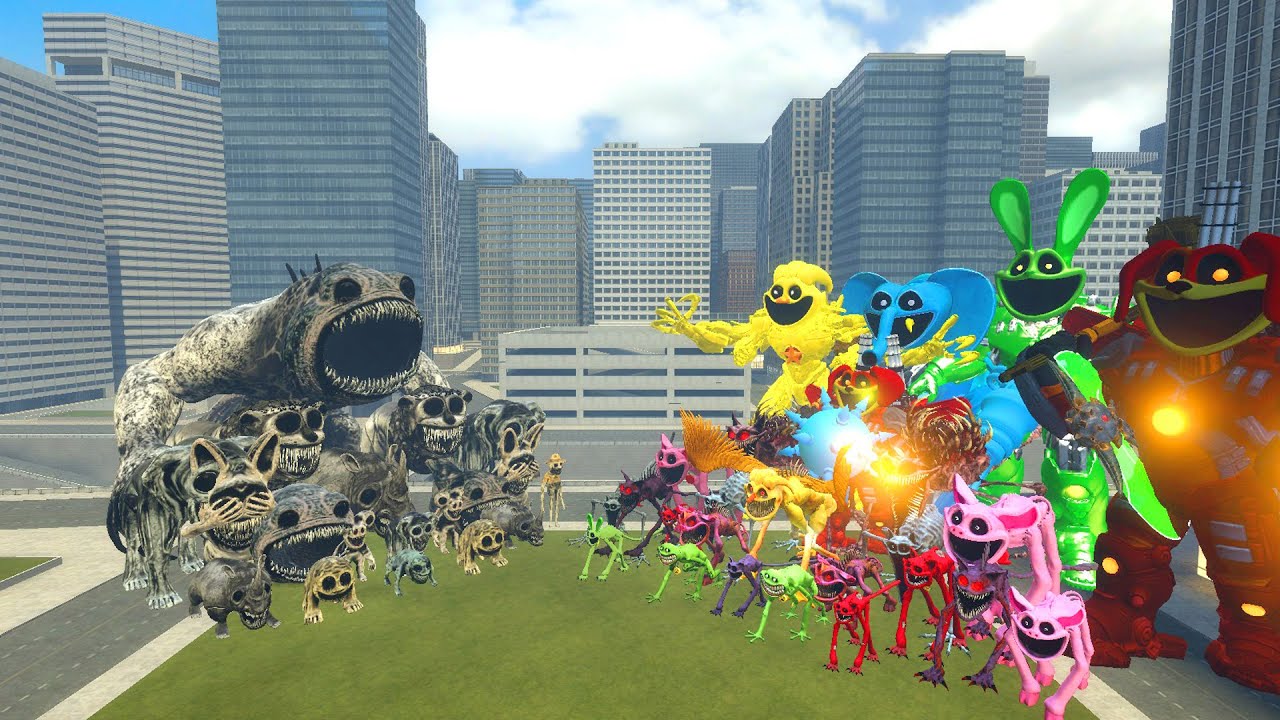 All Smiling Critters Poppy Playtime Chapter 4 Vs All Zoonomaly Monsters ...