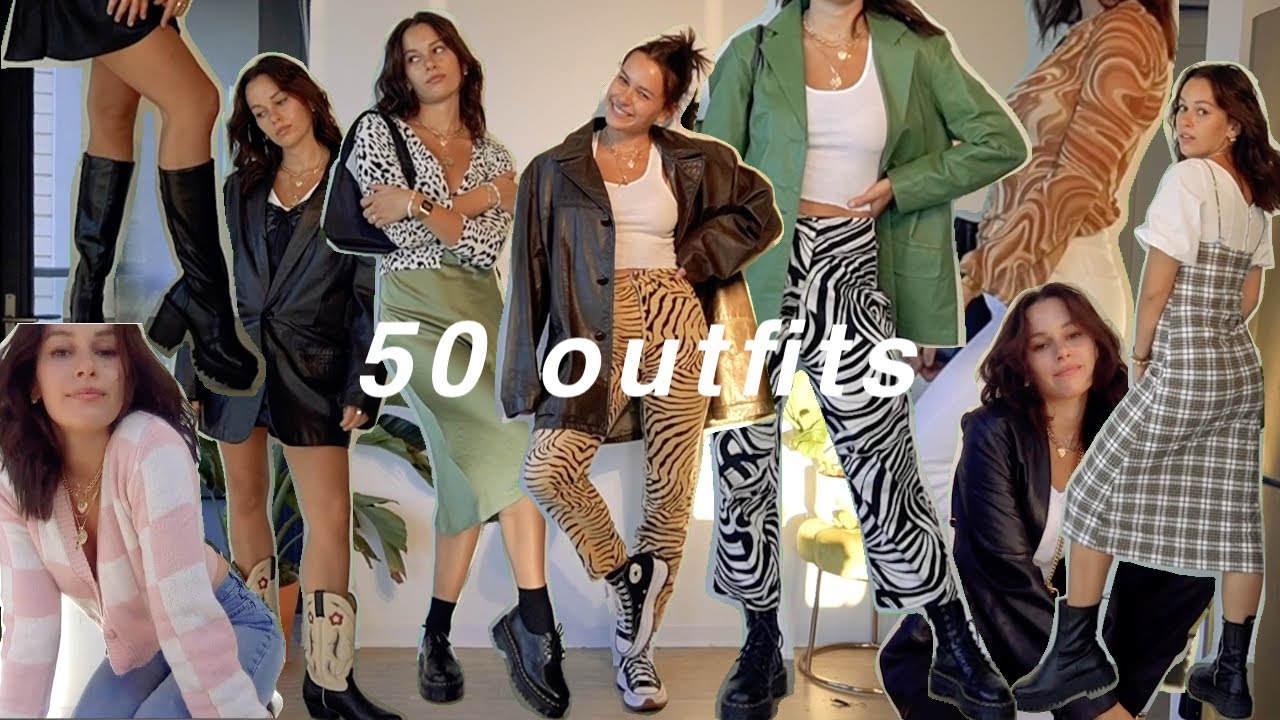 50 OUTFITS for fall 2020 | fall 2020 lookbook - YouTube
