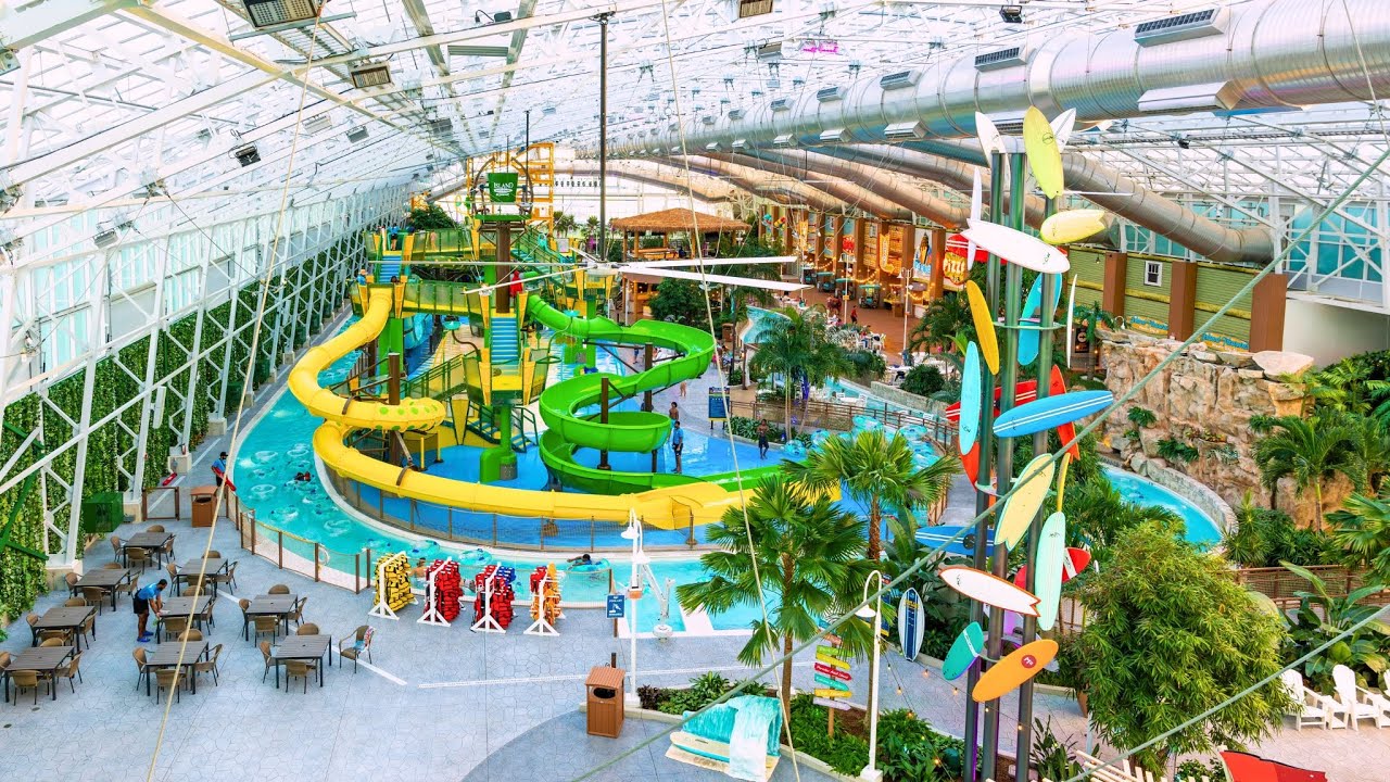 Island Waterpark at Showboat Hotel: World's LARGEST Beachfront Indoor ...