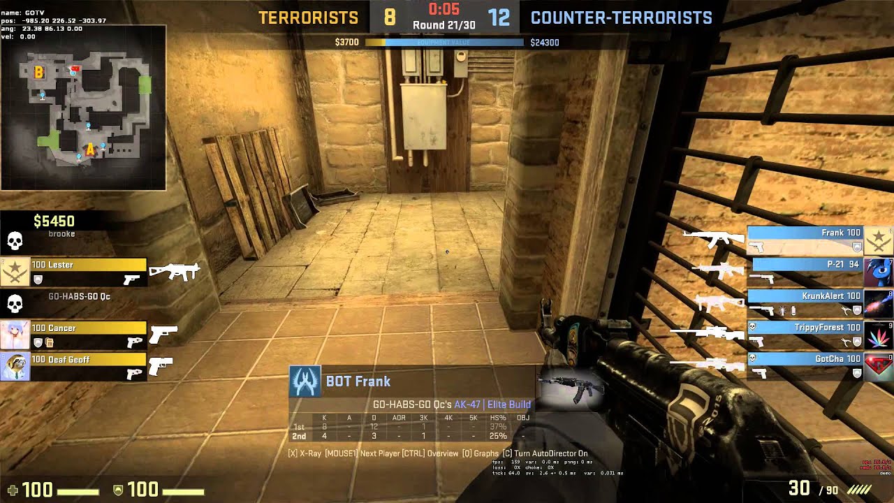 How to scare a bot CS:GO - YouTube