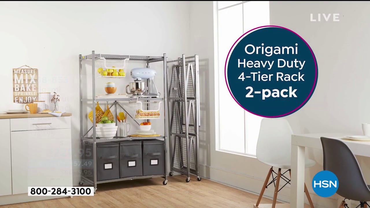 Origami Heavy Duty 4Tier Rack 2pack - YouTube