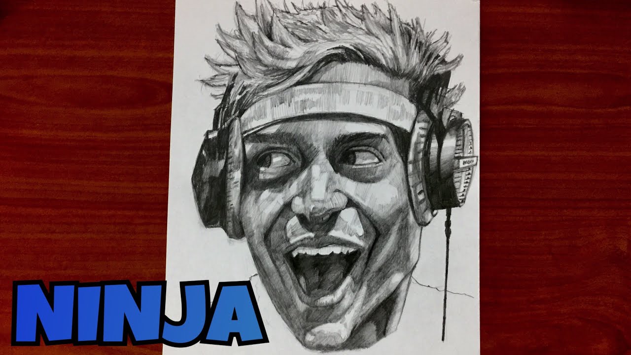 Drawing Ninja (NinjasHyper - Tyler "Ninja" Blevins) - Speed Sketching ...