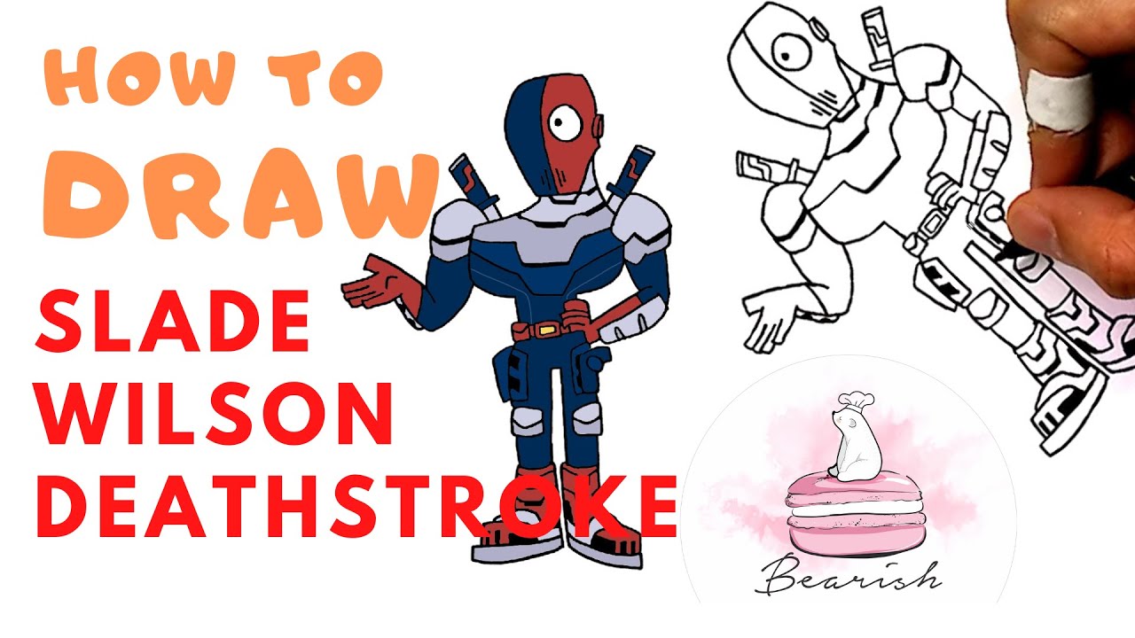How To Draw Slade Wilson Deathstroke from Teen Titans Go! Stars Step by ...