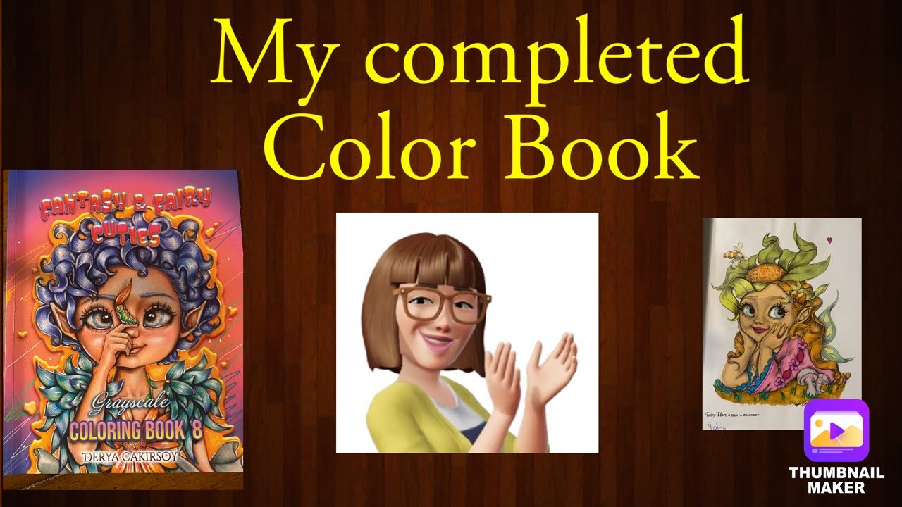 My completed color book #coloring #completedbook - YouTube